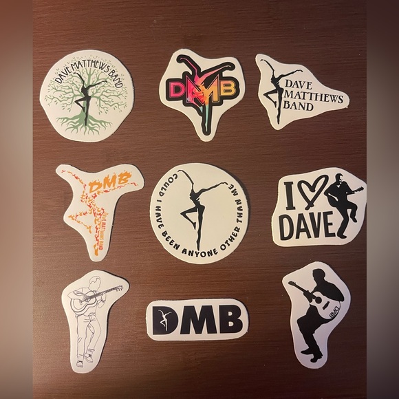 Dave Matthews Band | Other | Sticker Set Multicolor | Poshmark